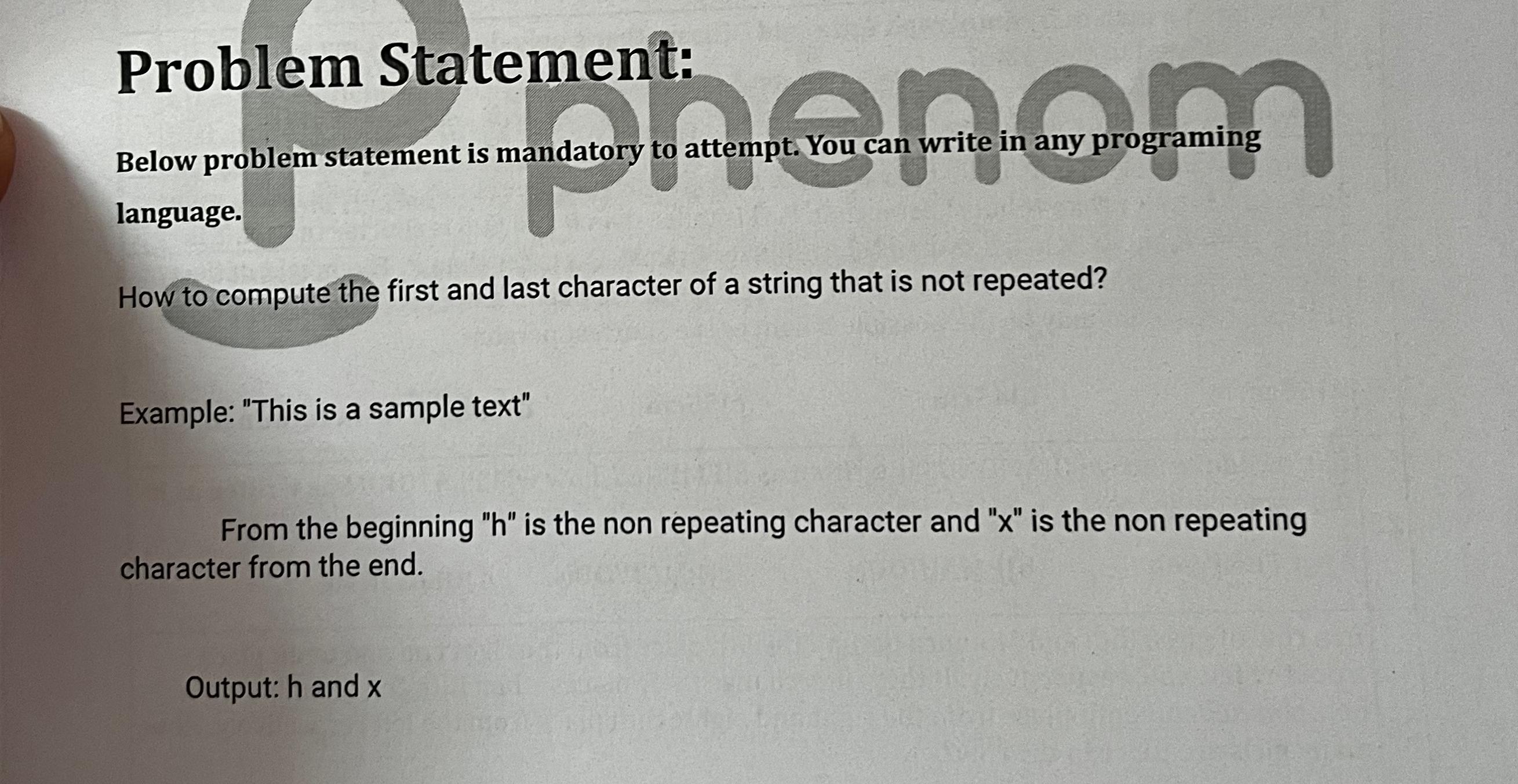 Solved Problem Statement:Below problem statement is | Chegg.com