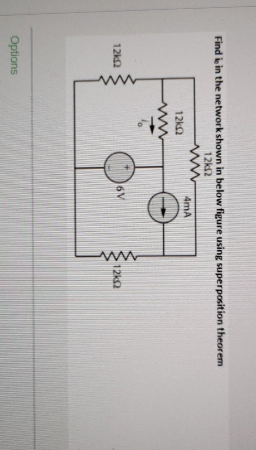 Solved Find io in the network shown in below figure using | Chegg.com