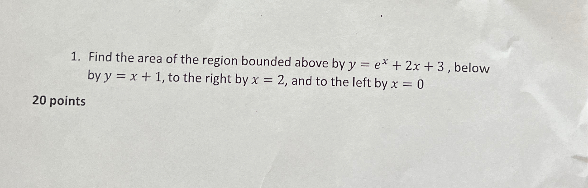 Solved Find the area of the region bounded above by | Chegg.com