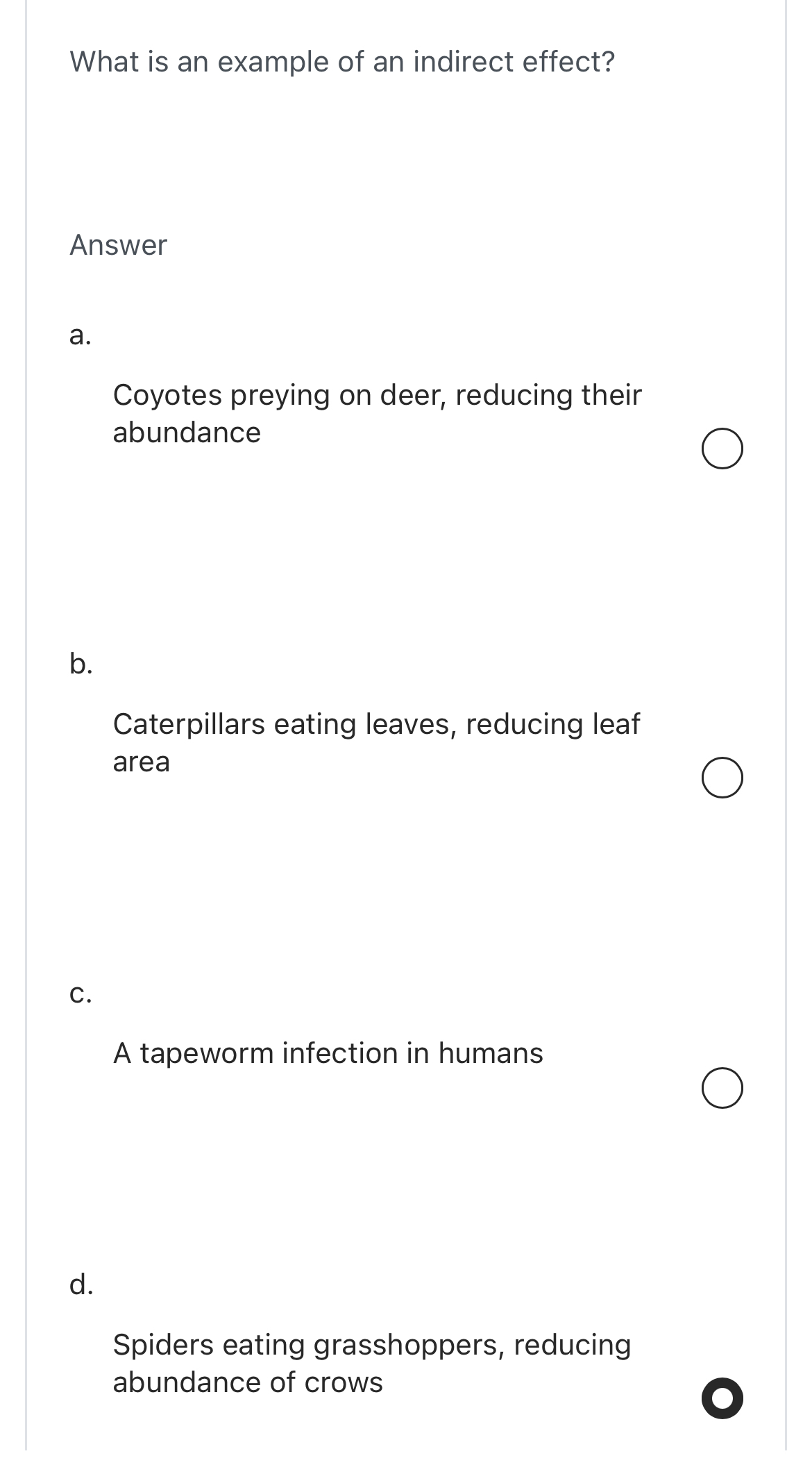 Solved What is an example of an indirect | Chegg.com