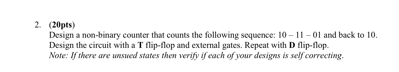 Solved Design a non-binary counter that counts the following | Chegg.com