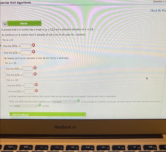 Solved Exercise 19.01 Algorithmic Question 10 Check My WoL B | Chegg.com