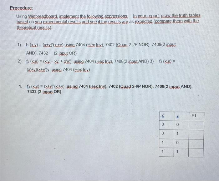 Solved Using Winbreadboard, implement the following | Chegg.com