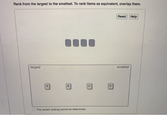 Solved Rank from the largest to the smallest. To rank items | Chegg.com