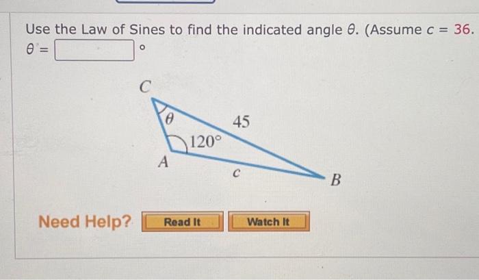 Solved Use the Law of Sines to find the indicated angle 8. | Chegg.com