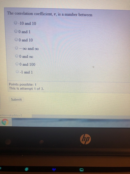 Solved The correlation coefficient, r. is a number between | Chegg.com