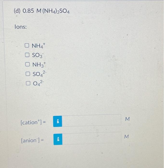 Solved NH4+SO3−NH3+SO42− | Chegg.com