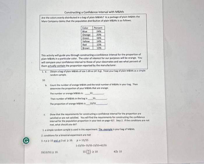 Solved Are the colors evenly distributed in a bag of plain | Chegg.com