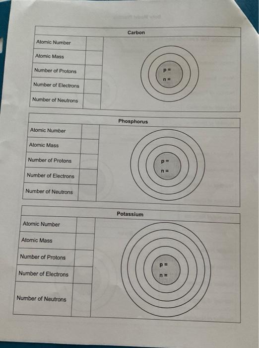 Solved Directions: Use a periodic table to draw a Bohr Model | Chegg.com