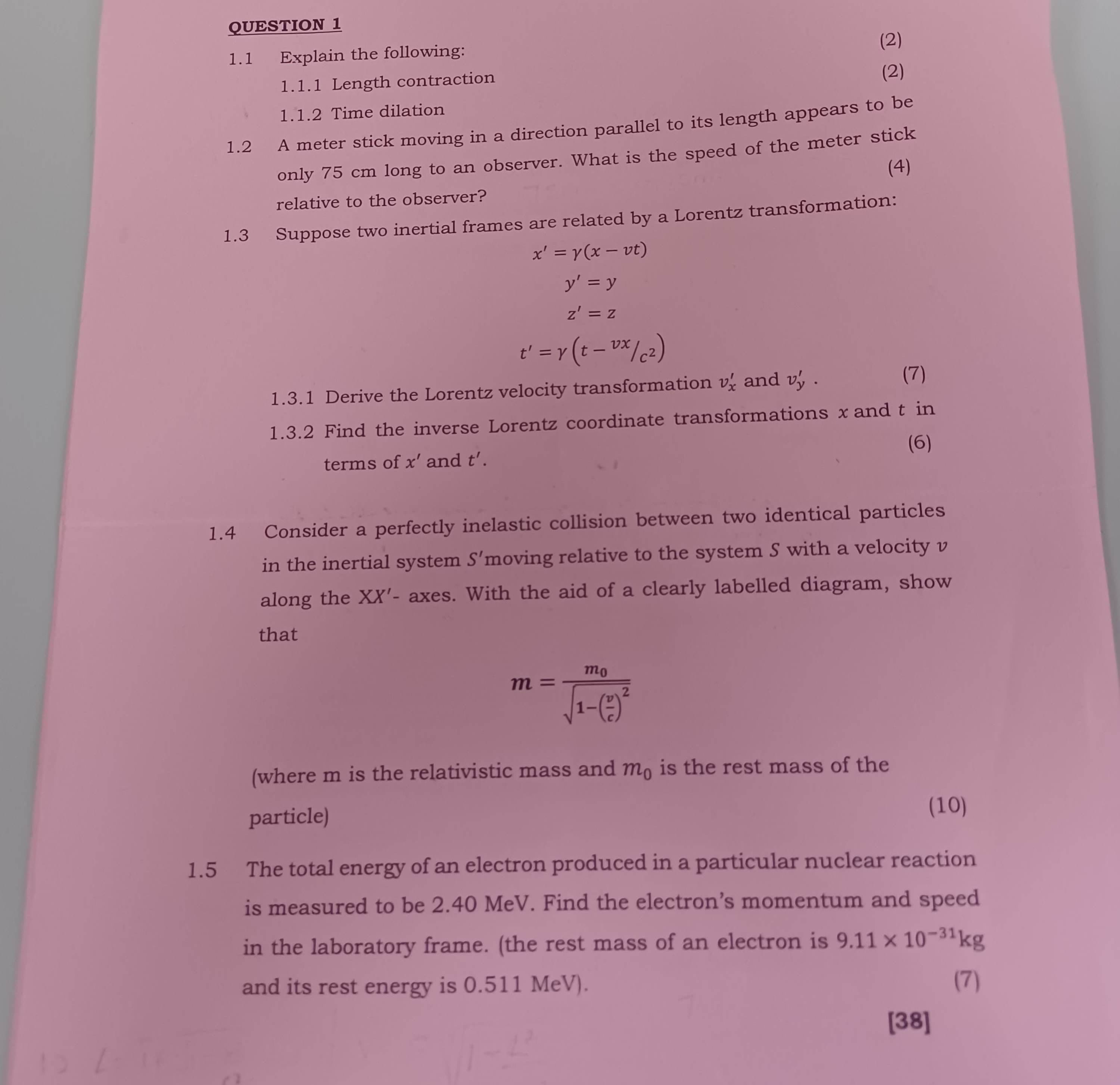 Solved QUESTION 11.1 ﻿Explain the following:1.1.1 ﻿Length | Chegg.com