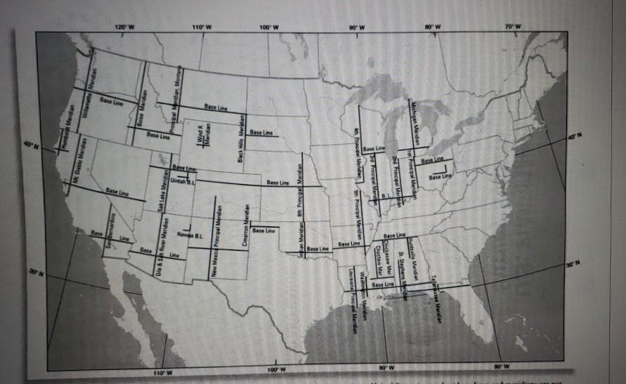 Solved 1)Identity Principal Meridian for Nebraska? 2) | Chegg.com