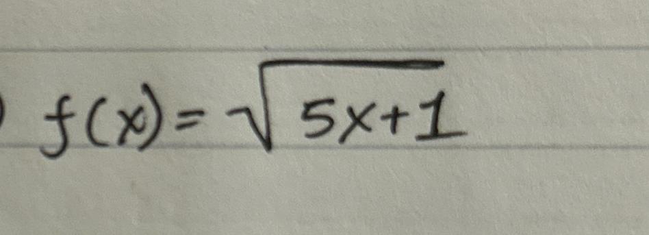 Solved f(x)=5x+12 | Chegg.com