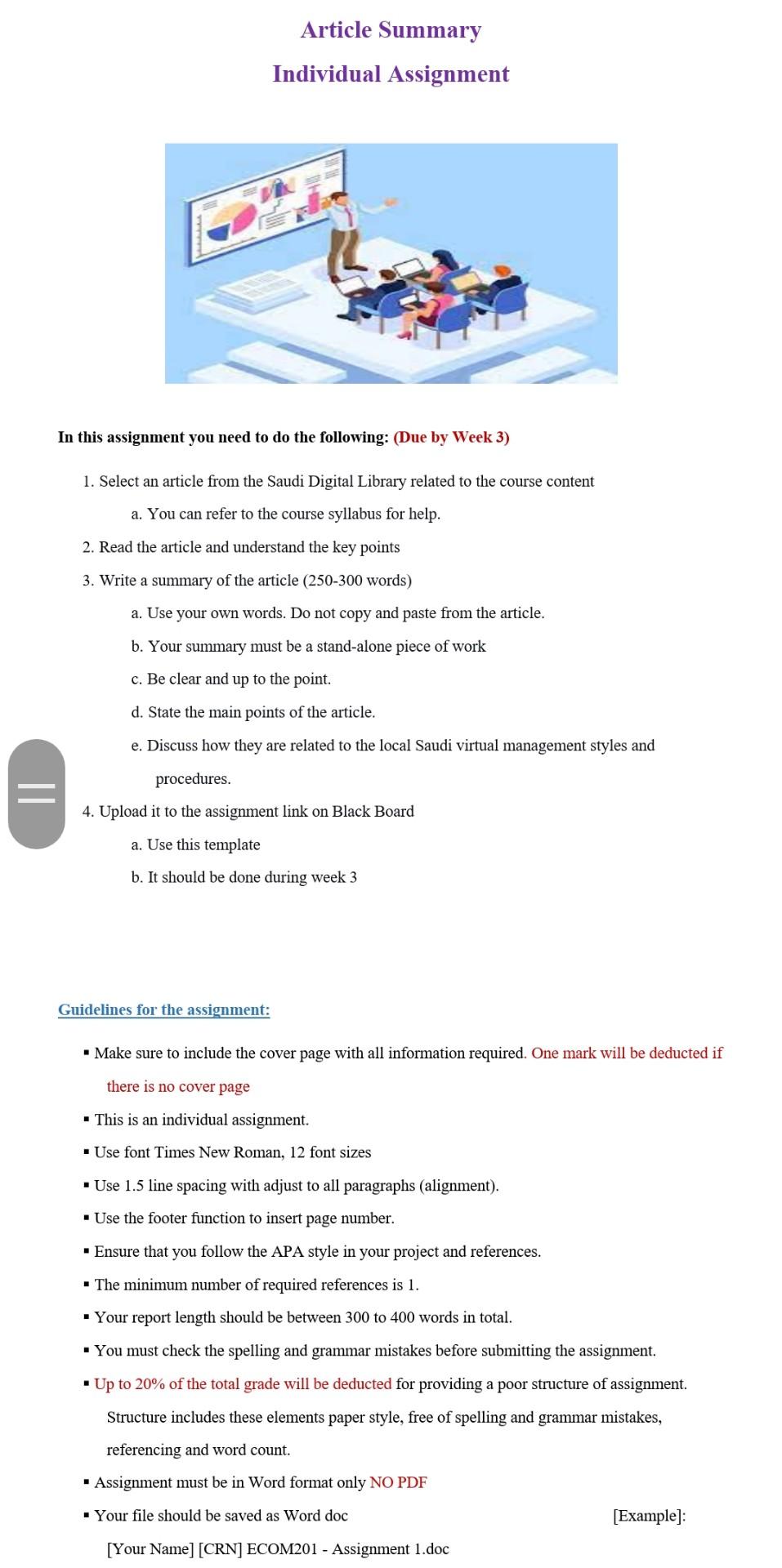 Solved Article Summary Individual Assignment In this | Chegg.com