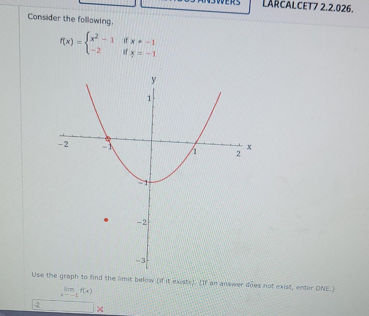 Solved Larcalcet7 2 2 026 Consider The Following X2 1 If