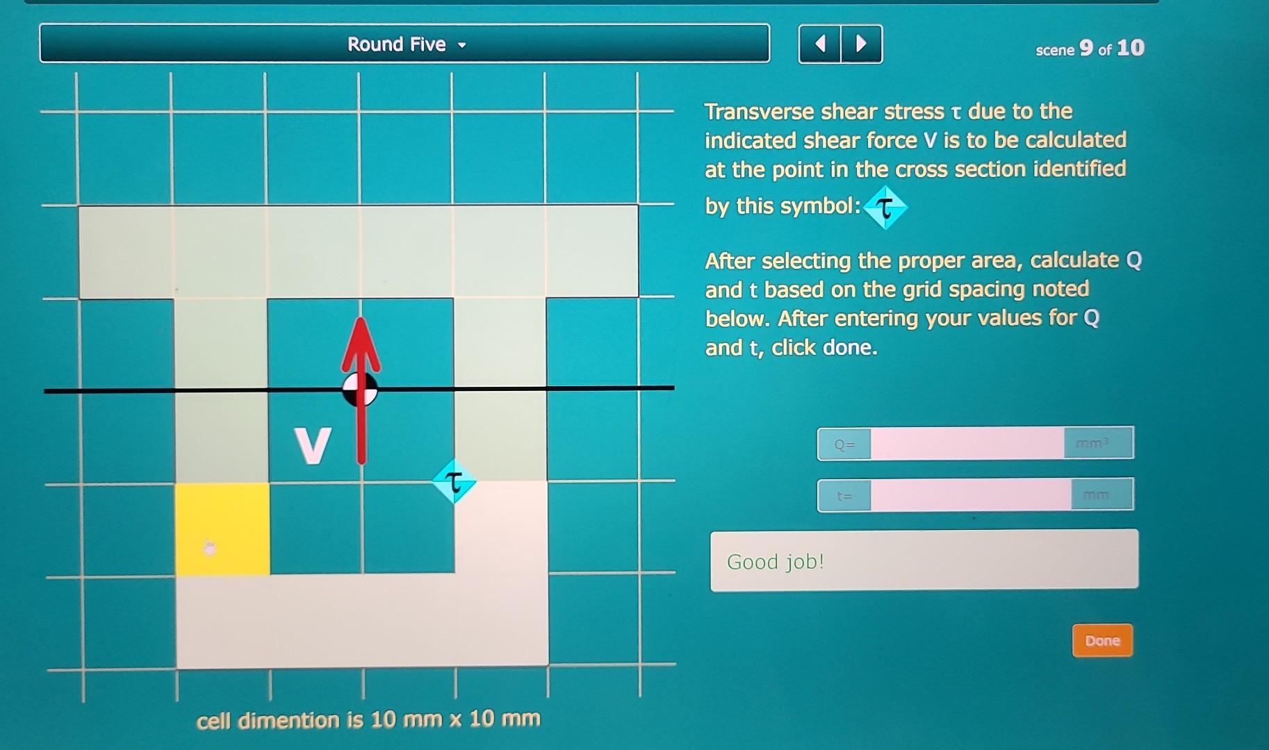 Solved Transverse shear stress τ due to the indicated shear | Chegg.com