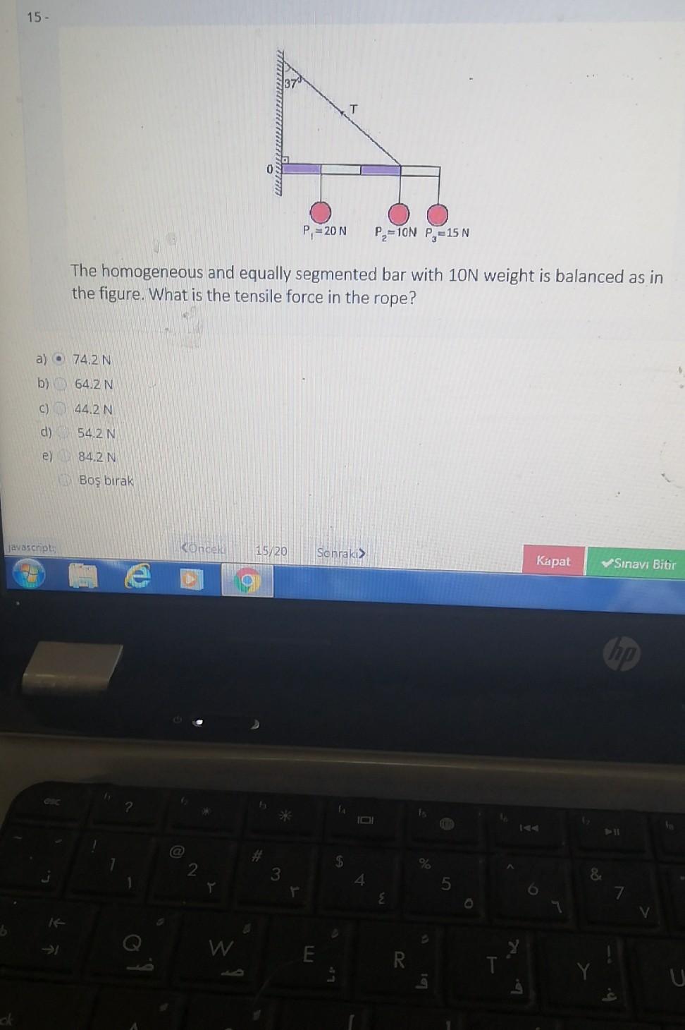 Solved 15 - P =20 N P=10N PQ-15 N The homogeneous and | Chegg.com