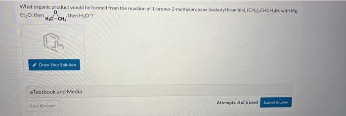 Solved What organic product would be formed from the | Chegg.com