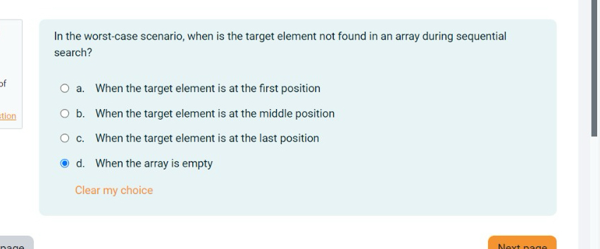 Solved In the worst-case scenario, when is the target | Chegg.com