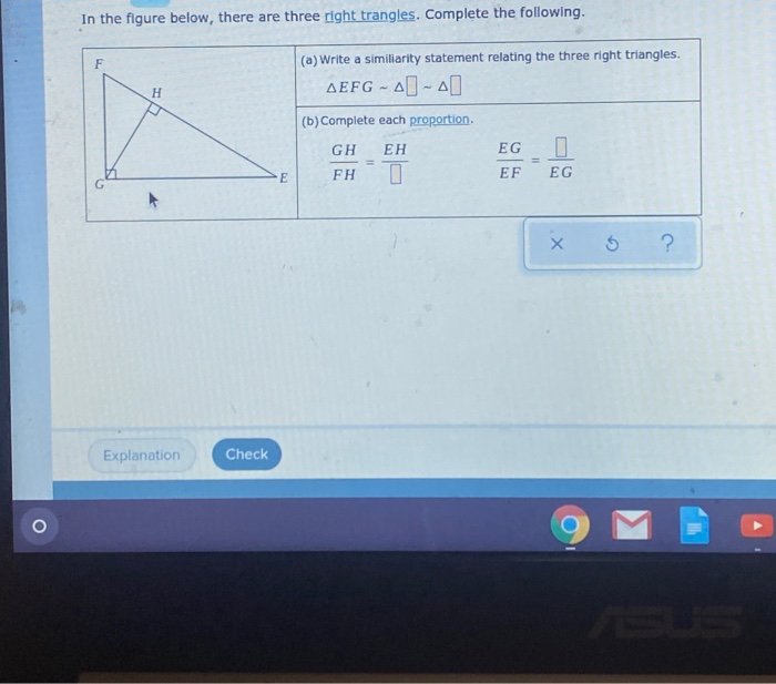 Solved In the figure below, there are three right trangles. | Chegg.com