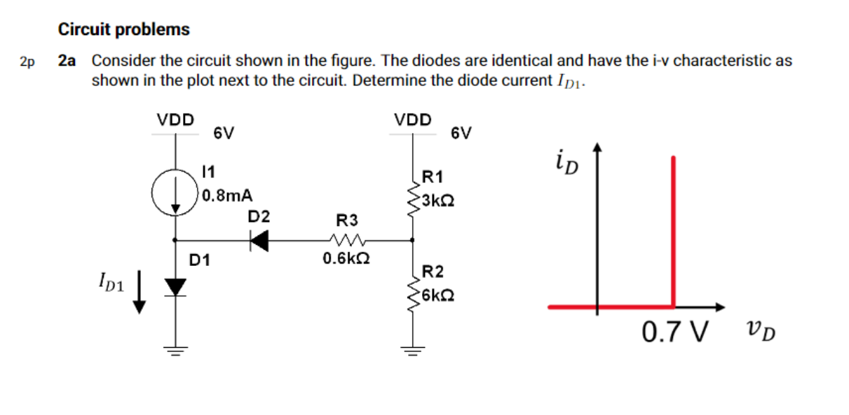 Solved Circuit problems2p,2a Consider the circuit shown in | Chegg.com