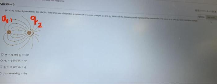 Solved In the figure below, the electrical field lines are | Chegg.com