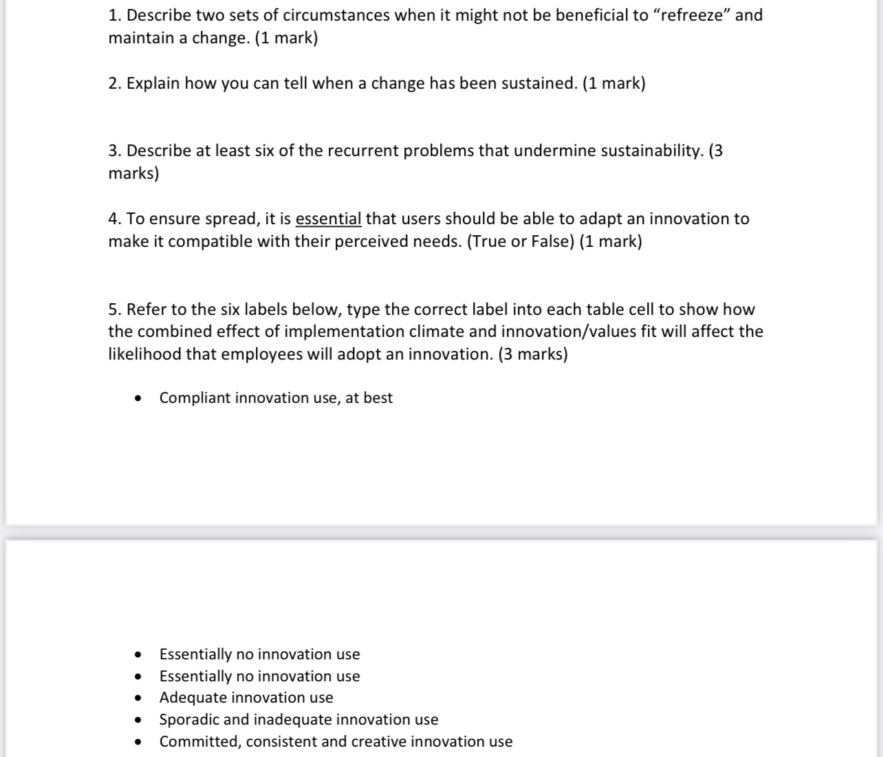 Solved 1. ﻿Describe two sets of circumstances when it might | Chegg.com