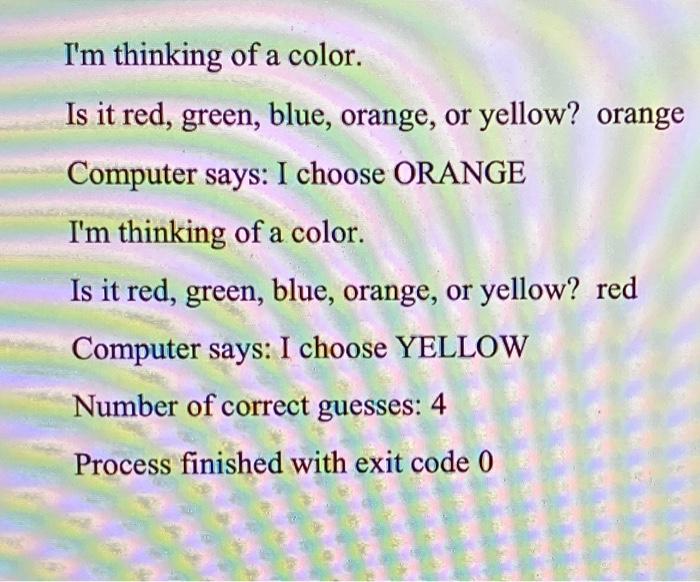 Solved Write a program that should randomly select the name | Chegg.com