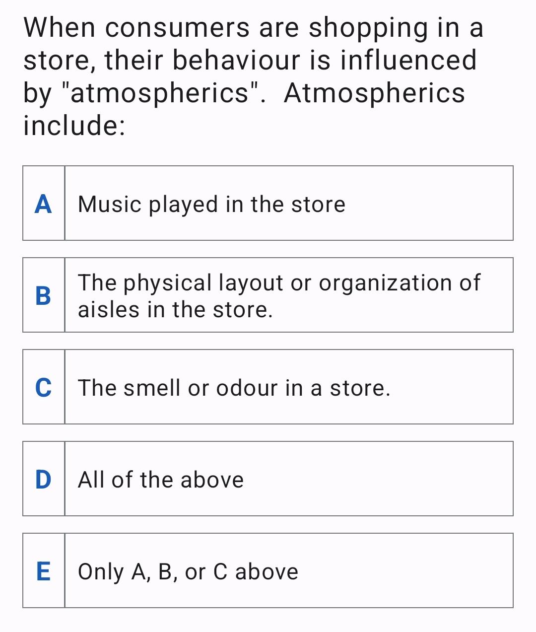 Solved When consumers are shopping in a store, their | Chegg.com
