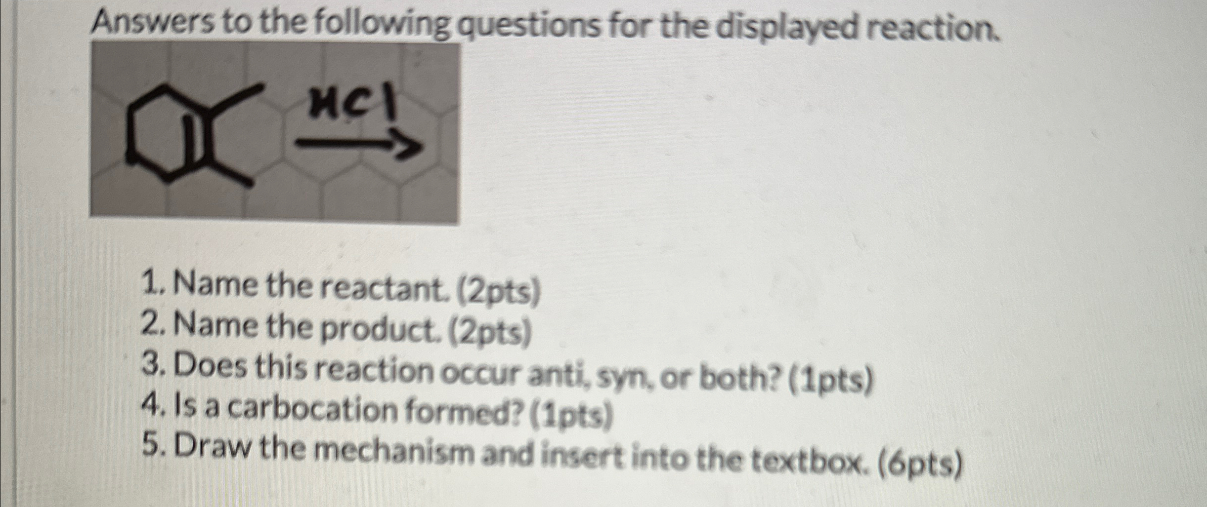 Solved Answers to the following auestions for the displayed | Chegg.com