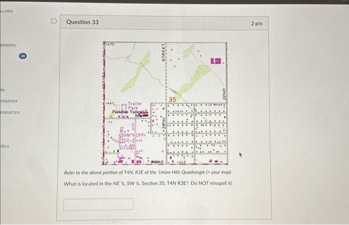 Refer to the above portion of T4N, R3E of the Union | Chegg.com