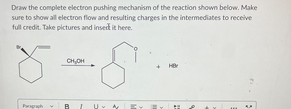 Solved Draw the complete electron pushing mechanism of the | Chegg.com