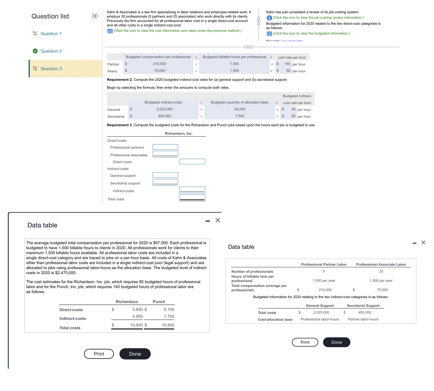 Solved PLEASE HELP ME COMPLETE REQUIRMENT 3 ﻿USING A TABLE. | Chegg.com