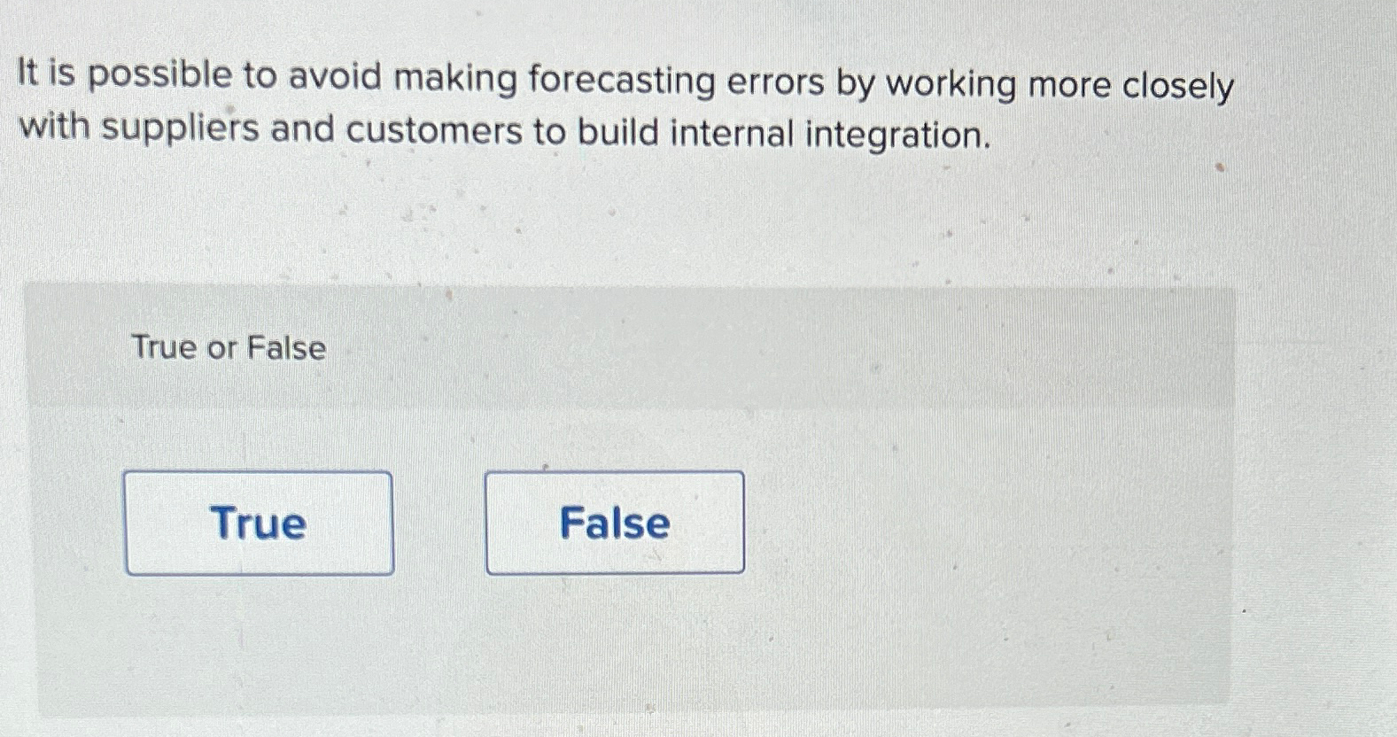 Solved It is possible to avoid making forecasting errors by | Chegg.com