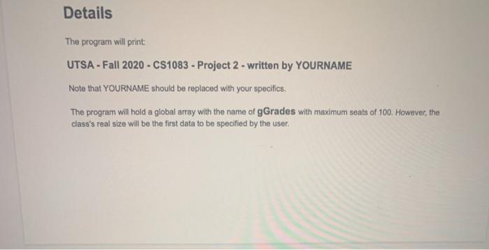Solved Write program in java: Class name:High SchoolGrades | Chegg.com