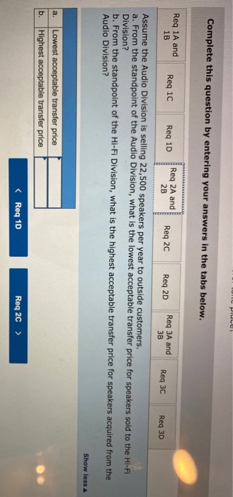 Solved Exercise 11-3 (Algo) Transfer Pricing Basics (LO11-3) | Chegg.com