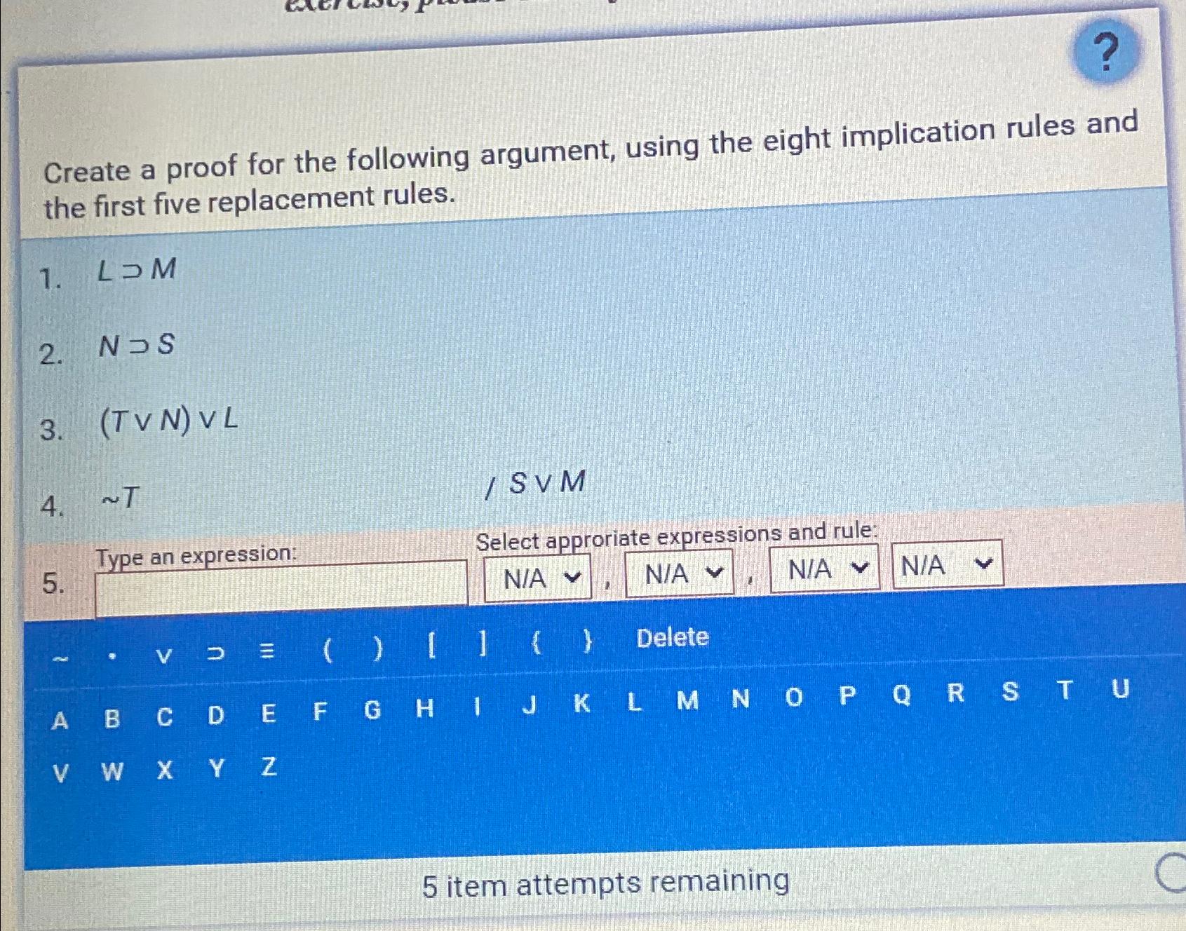 Create a proof for the following argument, using the | Chegg.com