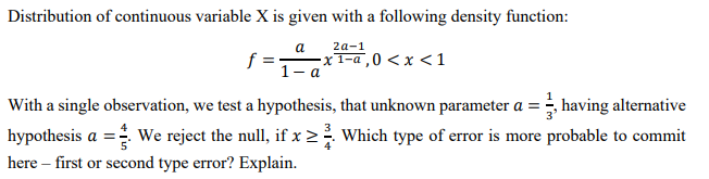 Solved Distribution of continuous variable x ﻿is given with | Chegg.com