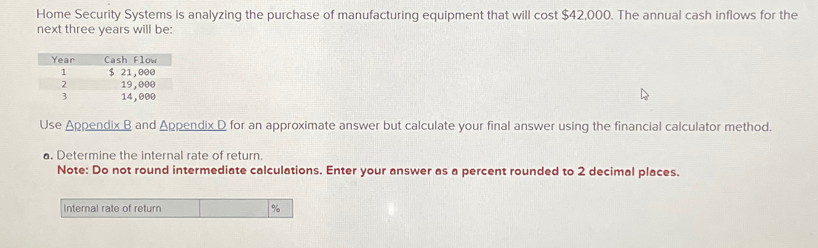 Home Security Systems is analyzing the purchase of | Chegg.com