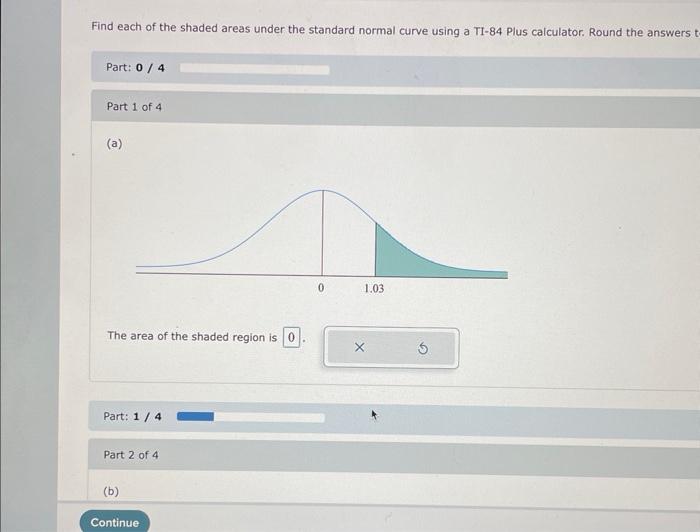 [Solved]: please help Find each of the shaded areas under th