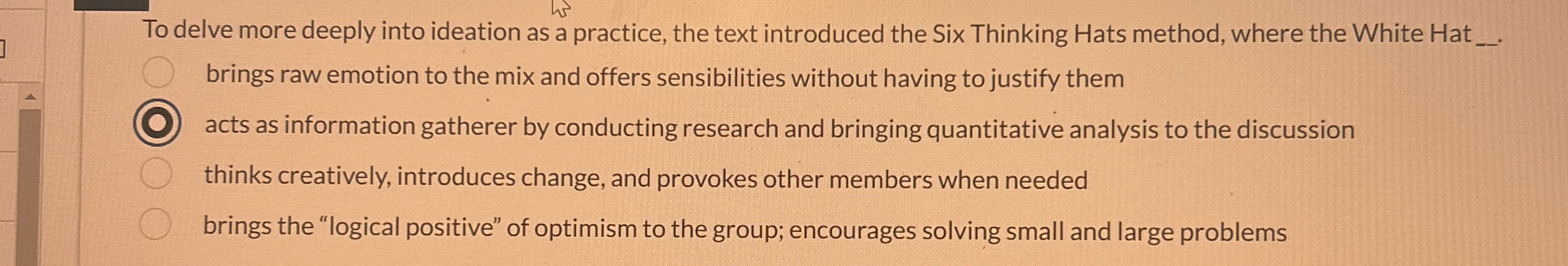Solved To delve more deeply into ideation as a practice, the | Chegg.com