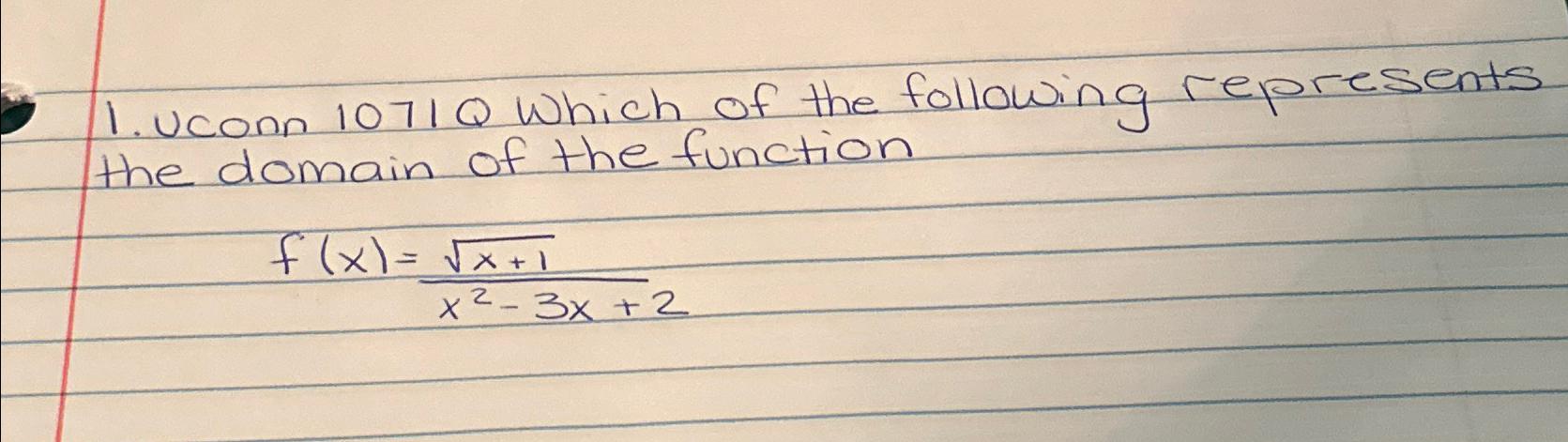 Solved Uconn 1071Q ﻿Which of the following represents the | Chegg.com