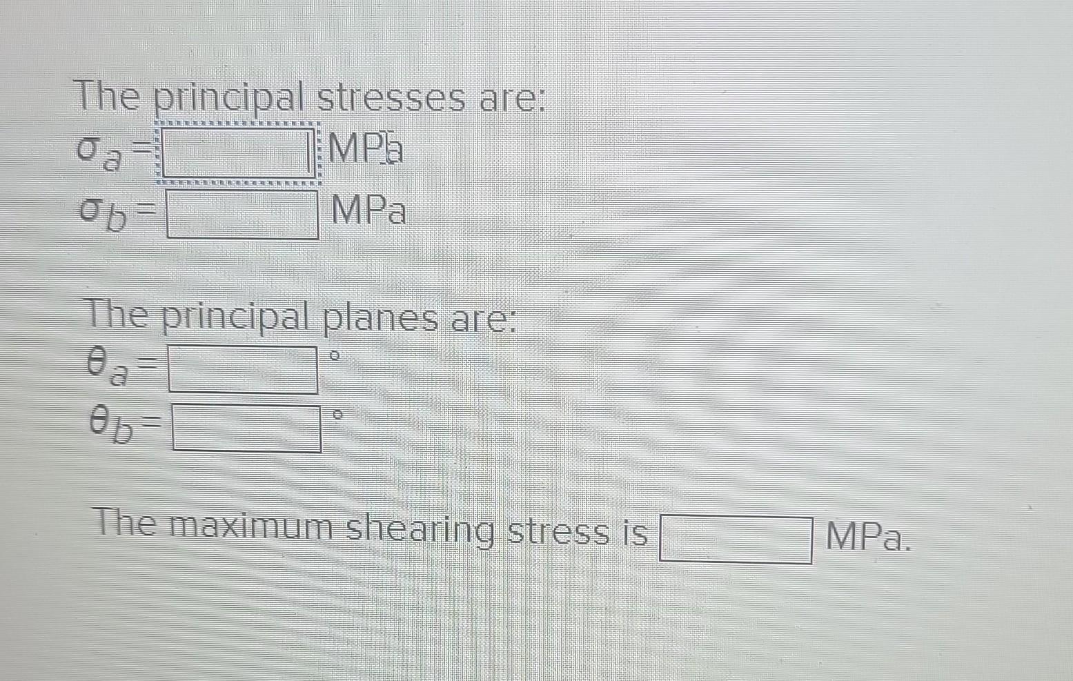 Solved For the post and loading shown, determine the | Chegg.com