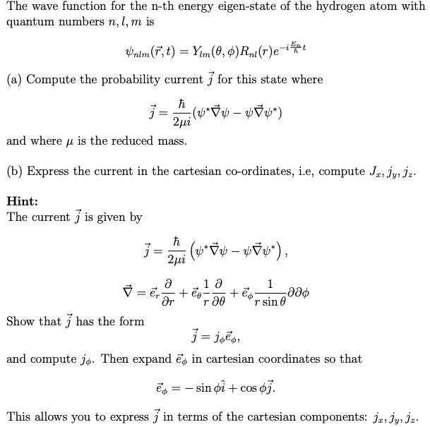 Solved = The wave function for the n-th energy eigen-state | Chegg.com