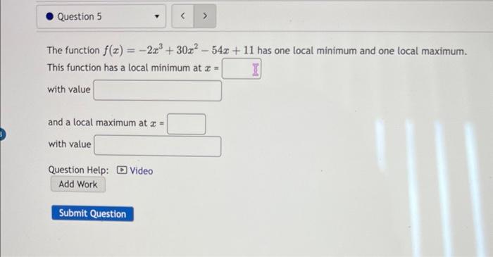 Solved The function f(x)=(4x+6)e5x has one critical number. | Chegg.com