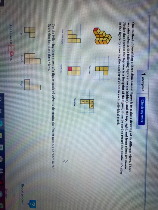 Solved 1 attempt left Check my work One method of describing | Chegg.com