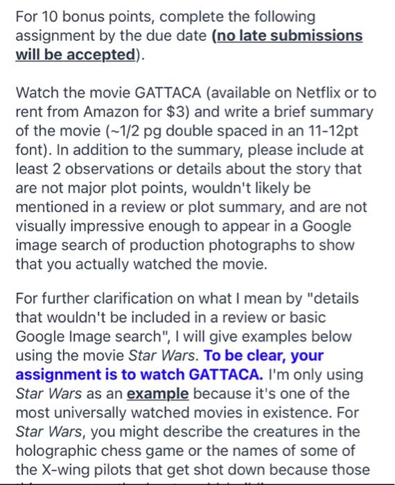 Solved For 10 bonus points, complete the following | Chegg.com