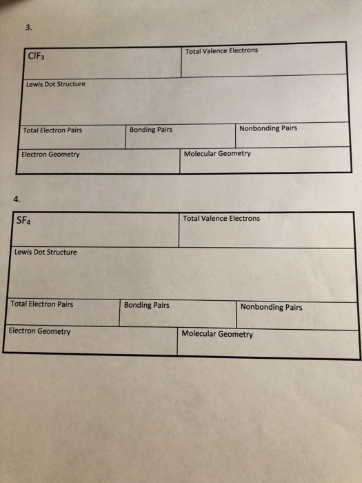 Solved Total Valence Electrons CIF: Lewis Dot Structure | Chegg.com