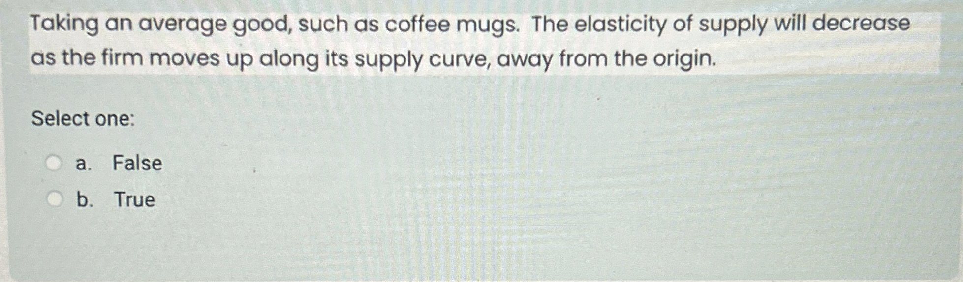 Solved Taking an average good, such as coffee mugs. The | Chegg.com