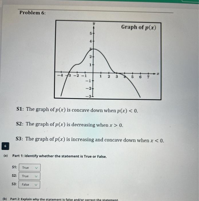 Solved Problem 8: S1: The graph of d(x) is concave down on | Chegg.com Solved Problem 8: S1: The graph of d(x) is concave down on | Chegg.com