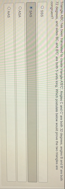 Solved Triangle ABC has been translated to create triangle | Chegg.com